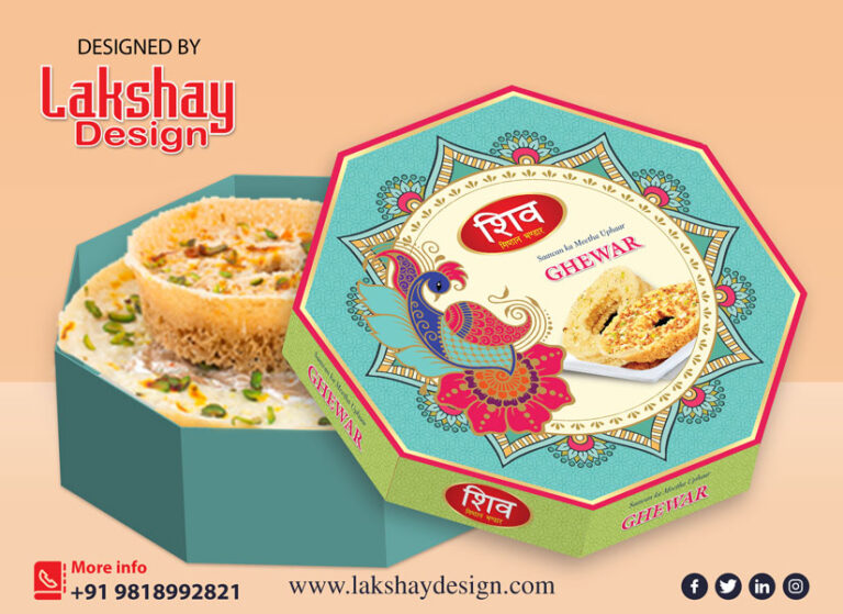 Ghewar Box Design | Lakshay Design
