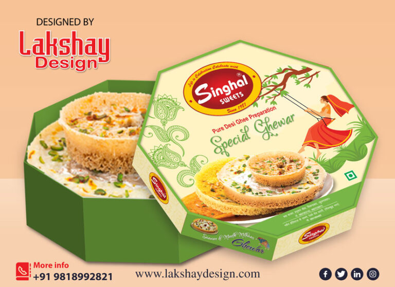 Ghewar Box Design | Lakshay Design