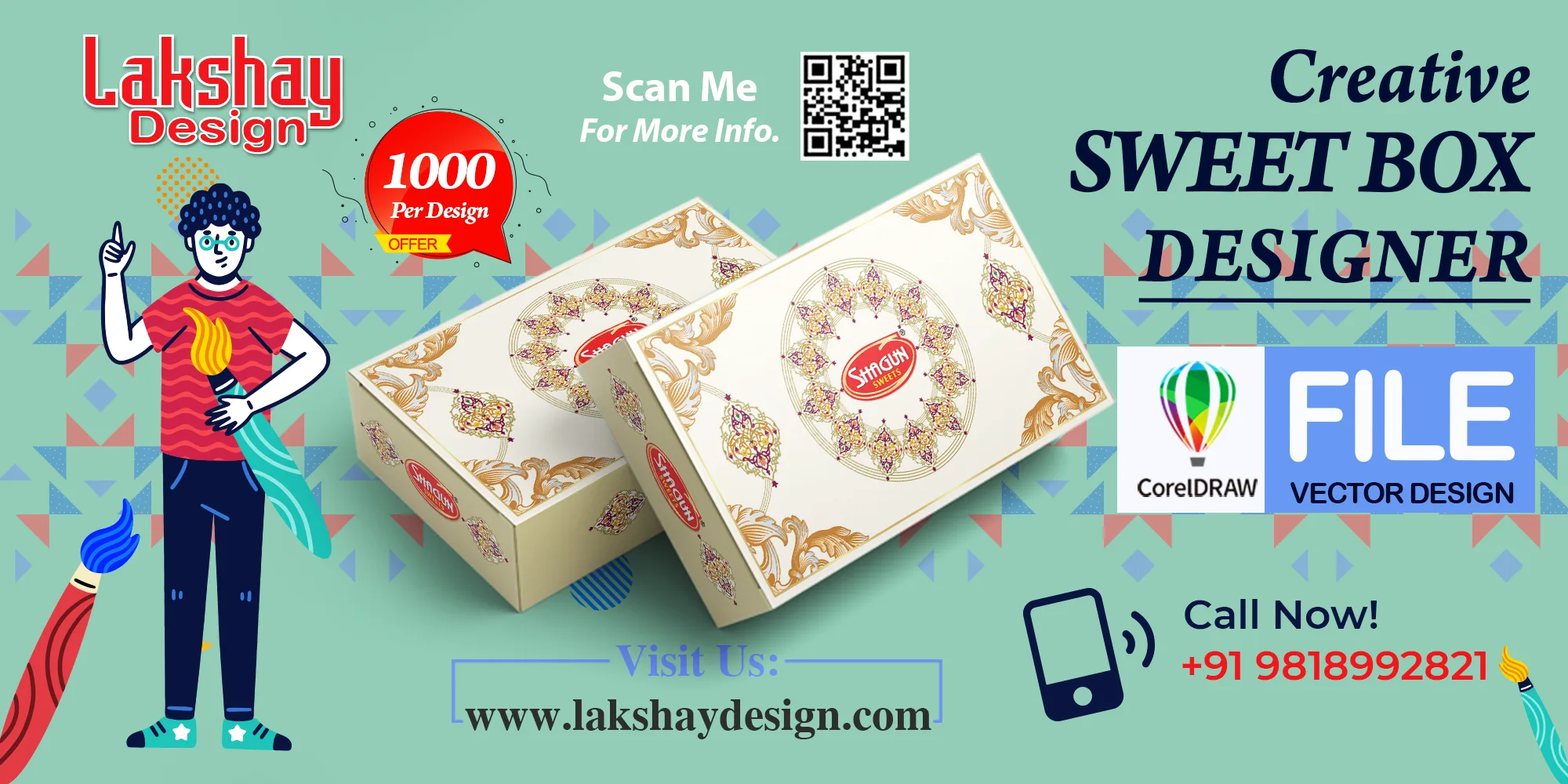 Premium Sweet Box Design Templates | Lakshay Design